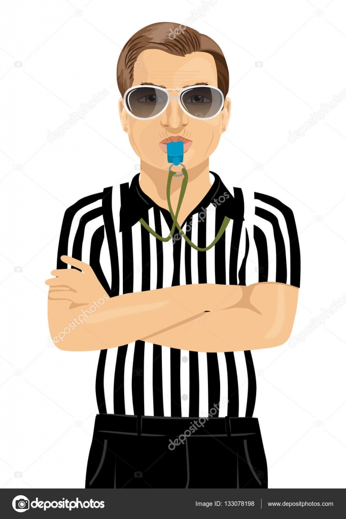 Cartoon Referee Whistle Stock Vector Illustration Of