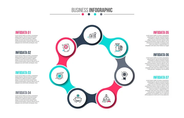 Infographic 7 steps Vector Art Stock Images | Depositphotos