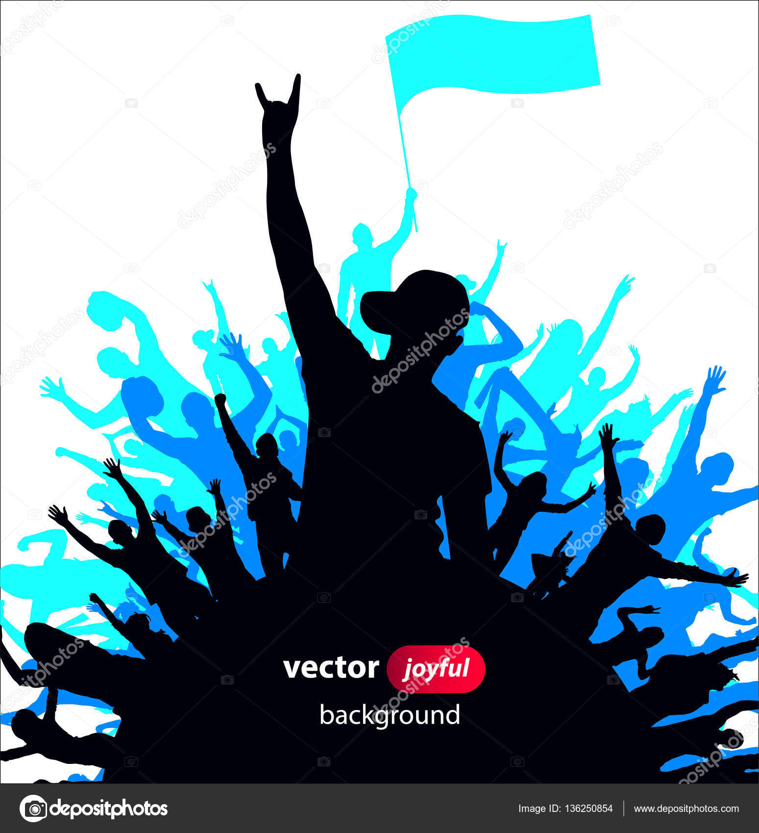 Affiches avec des gens encourageants Vecteur par ©Vitalii_Demin 136250854