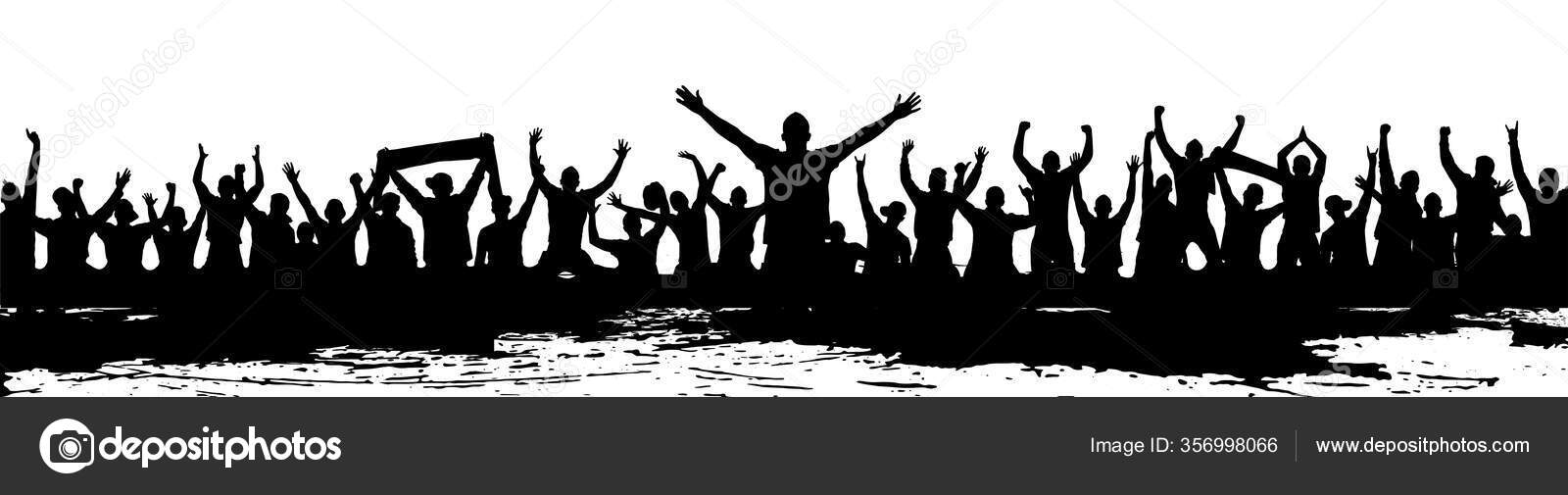 Background Abstract Happy Crowd People Applause Cheerful People Party ...