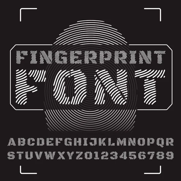 18,554,983 Fingerprint font Vector Images | Depositphotos