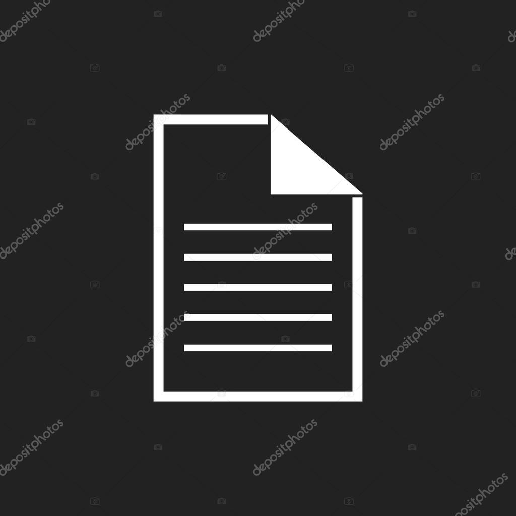 Dokument-Icon-Vektor flache Abbildung. Isolierte Dokumente. Papier ... Dokument-Icon-Vektor flache Abbildung. Isolierte Dokumente. Papier ...