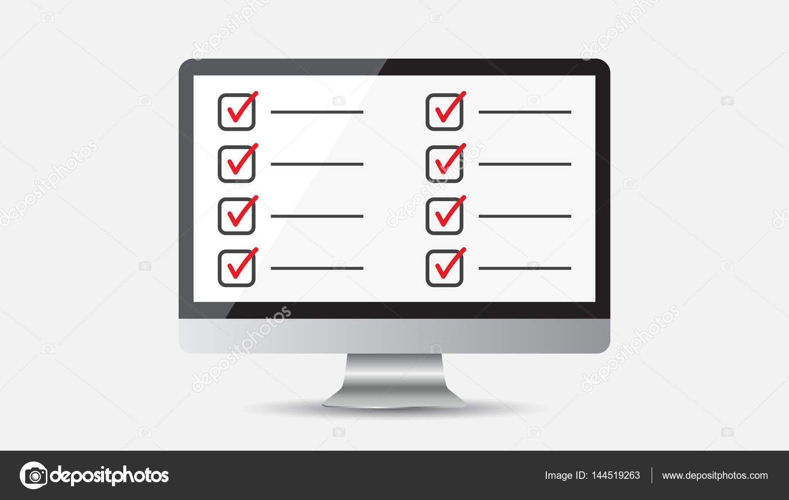 Liste de contrôle des hommes d'affaires avec ordinateur. Icône de la ...