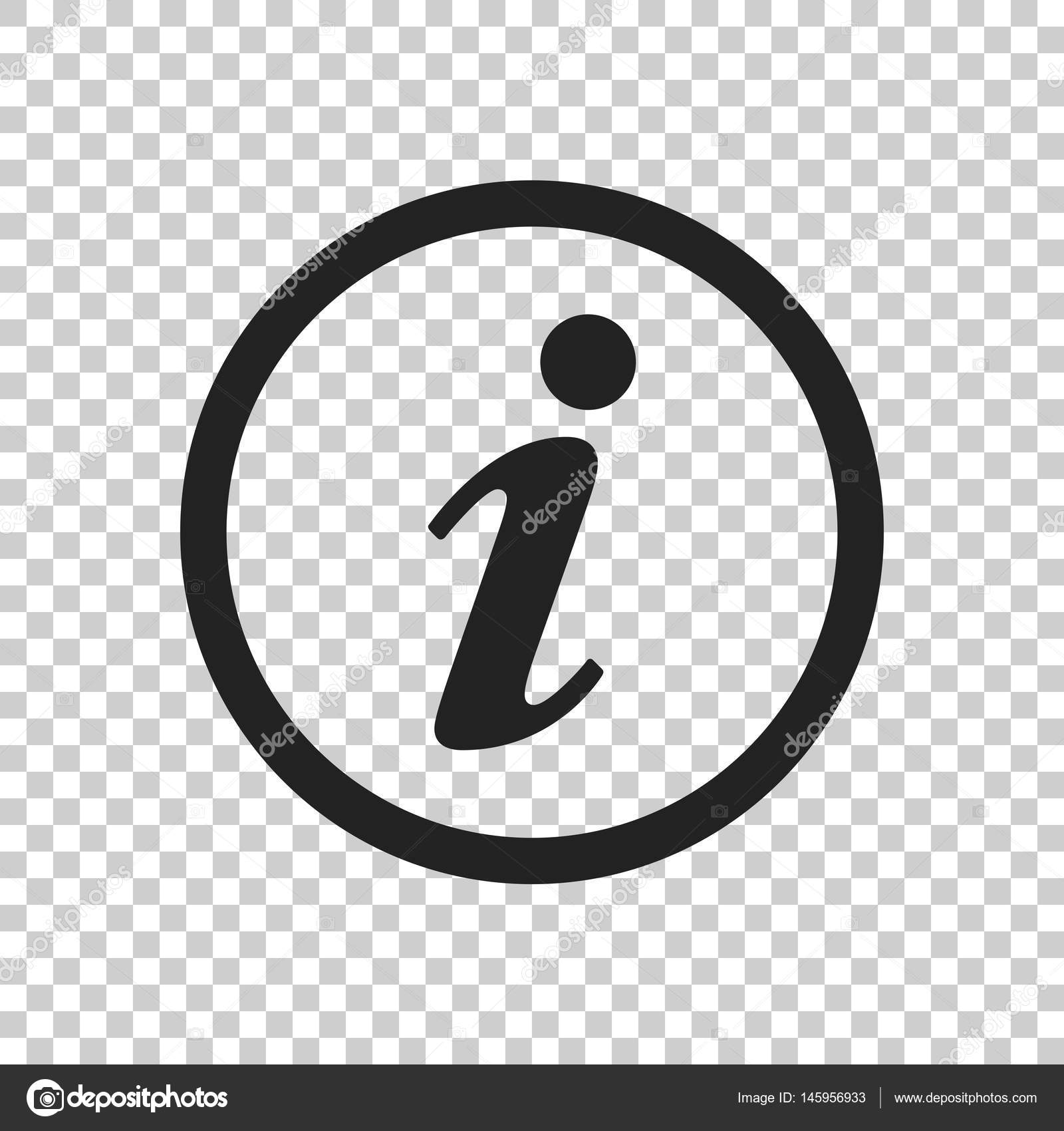 Information Icon vector illustration in flat style. Speech symbol for ...
