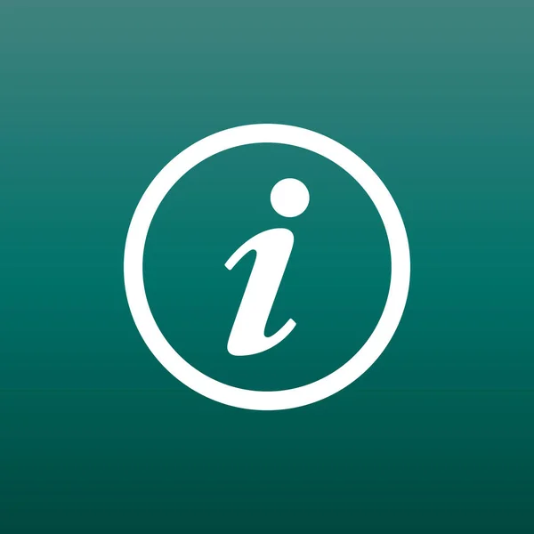 Information Icon vector illustration in flat style. Speech symbol for ...