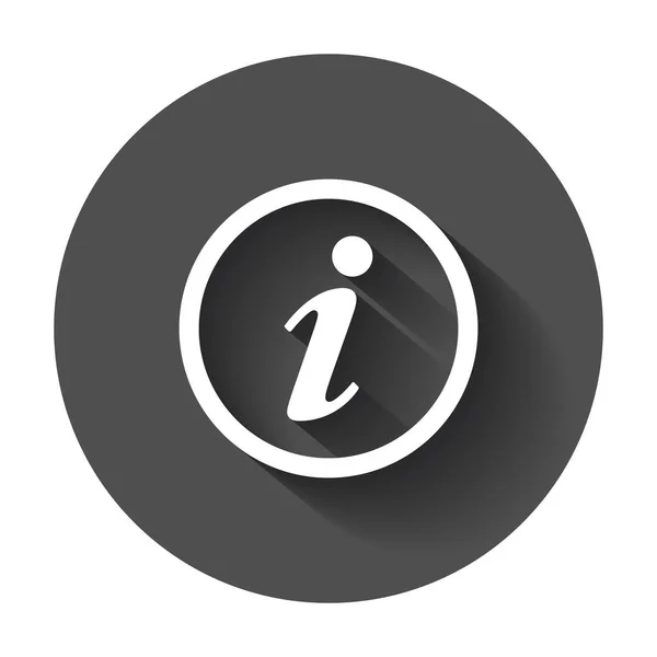 Information Icon vector illustration in flat style. Speech symbol for ...