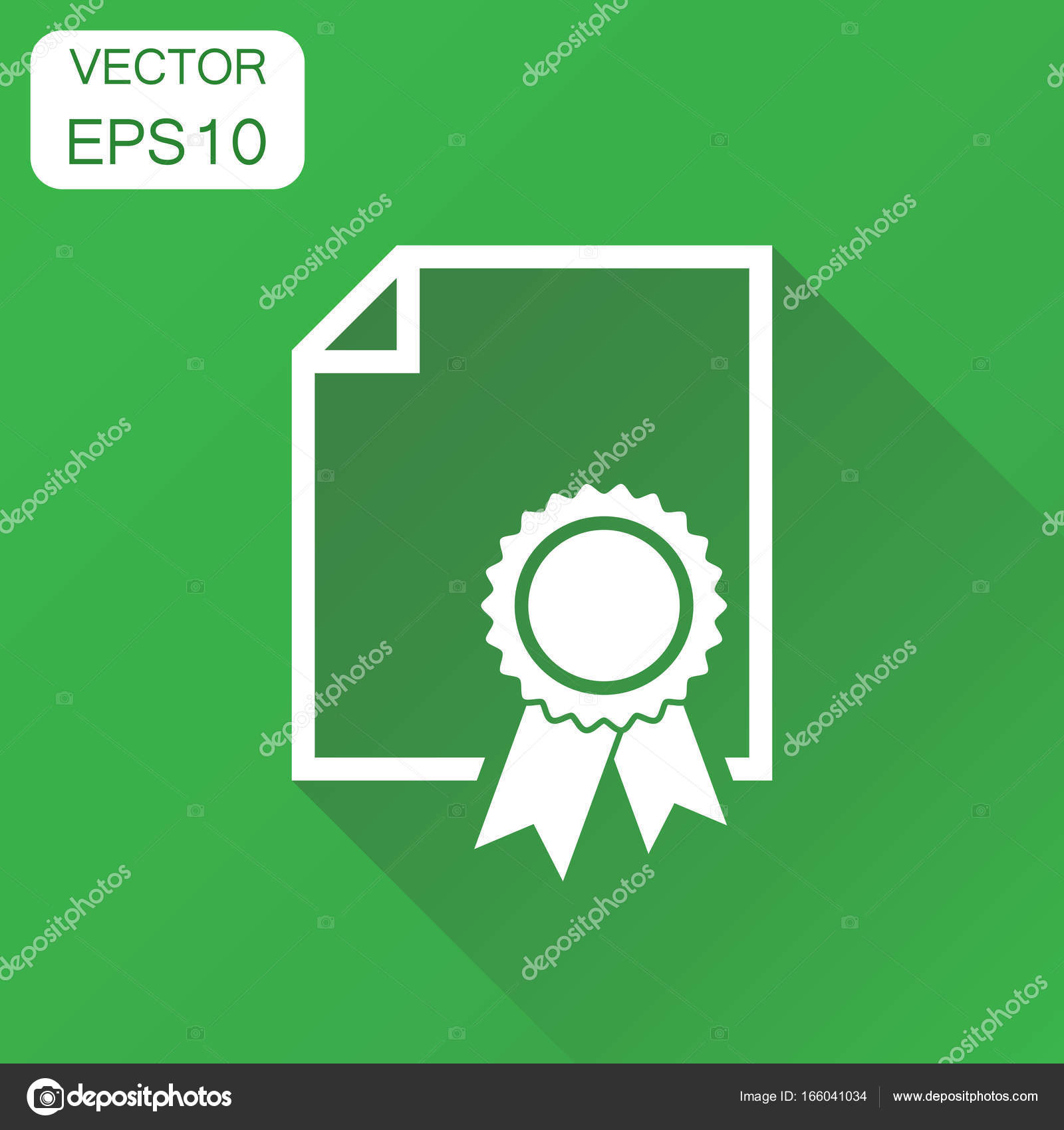 Certificate icon. Business concept diploma award pictogram. Vect ...