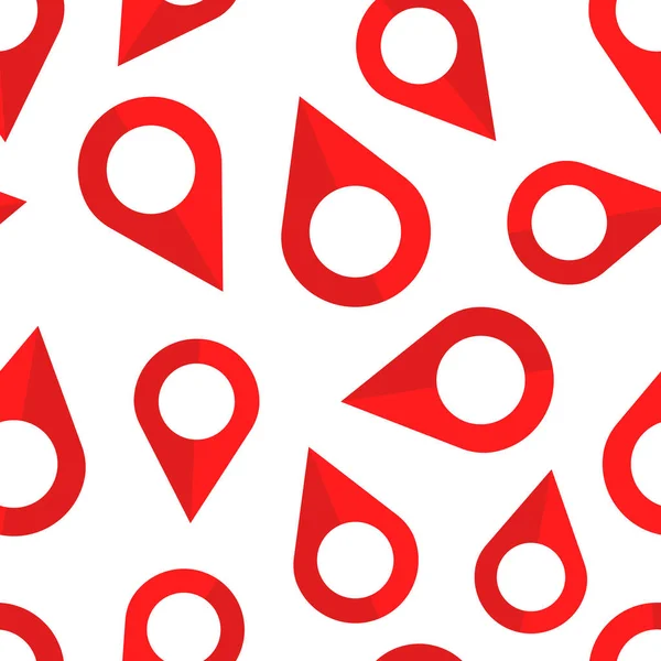 Pin location seamless pattern background. Business flat vector i Stock ...