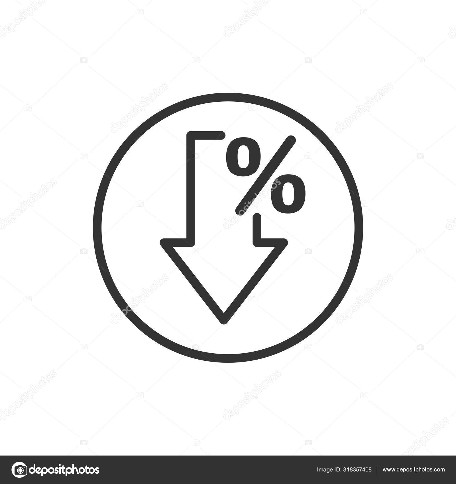 Decrease Arrow Black