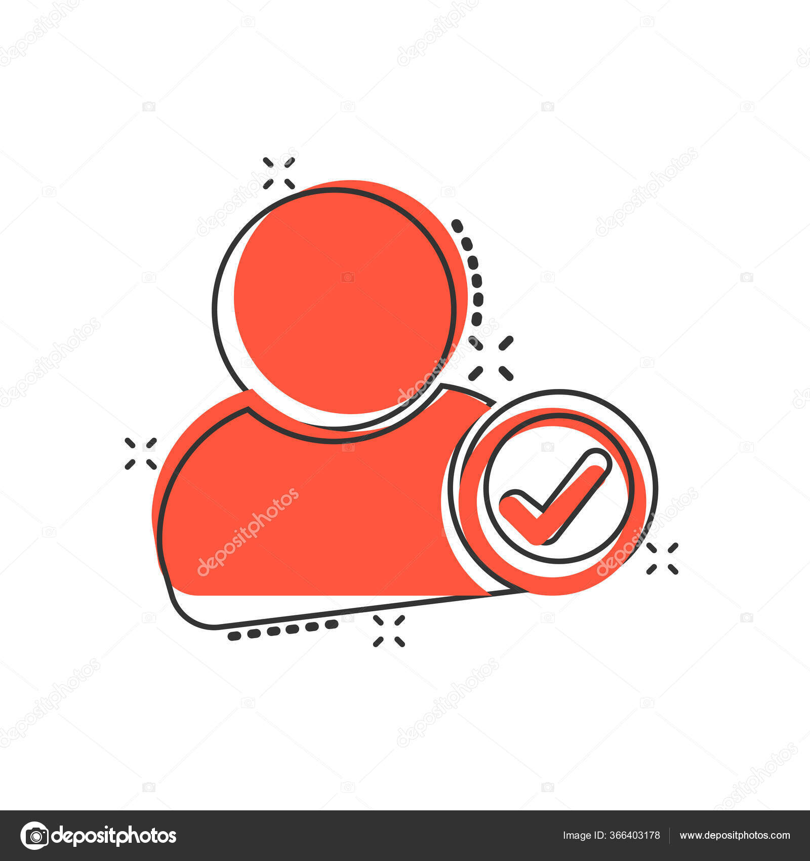 Login Icon Comic Style People Secure Access Cartoon Vector Illustration ...