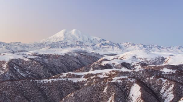 The formation and movement of clouds above the volcano Elbrus in the ...