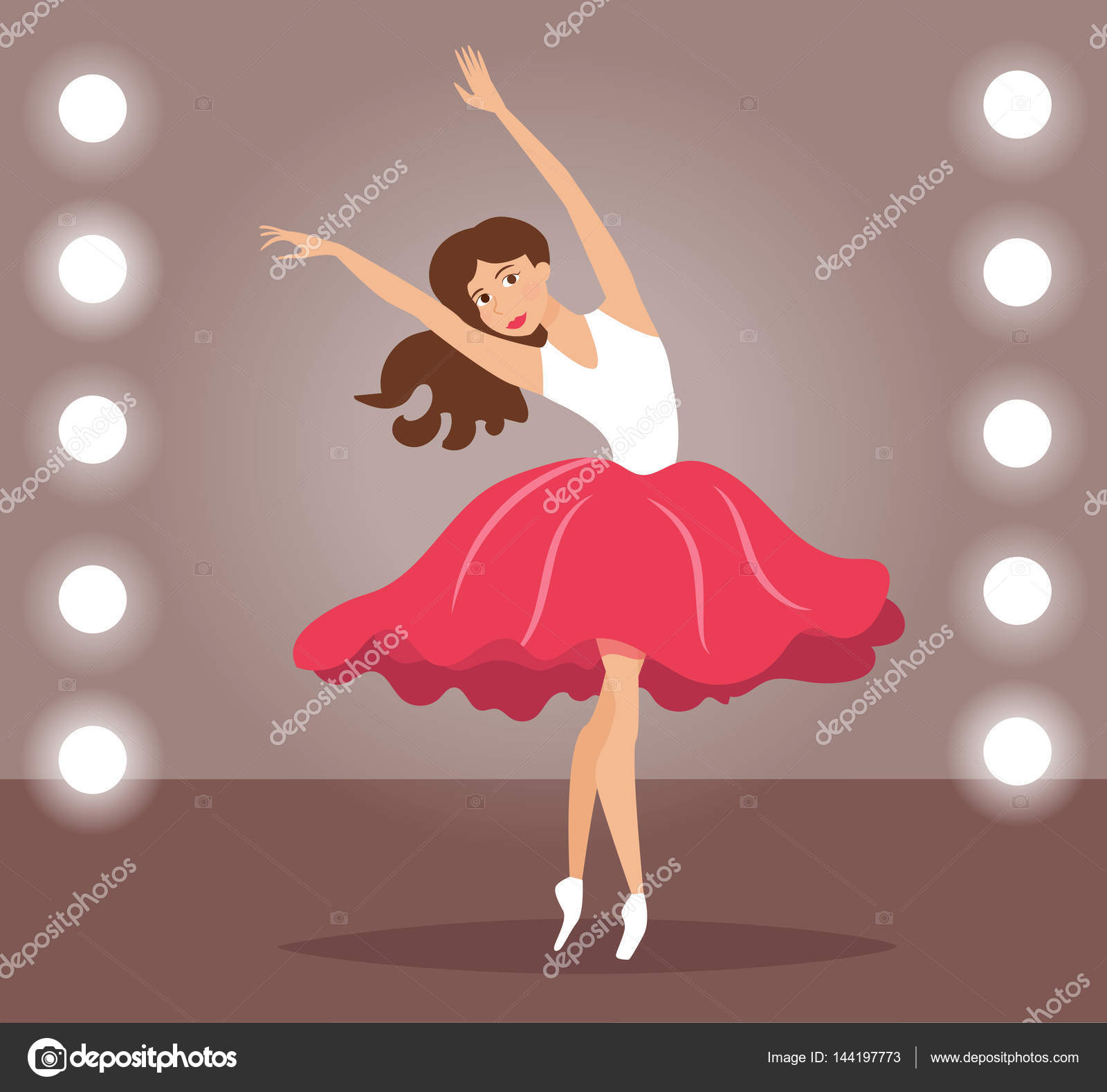 Girl dancing on stage Stock Vector Image by ©AnnaViolet #144197773