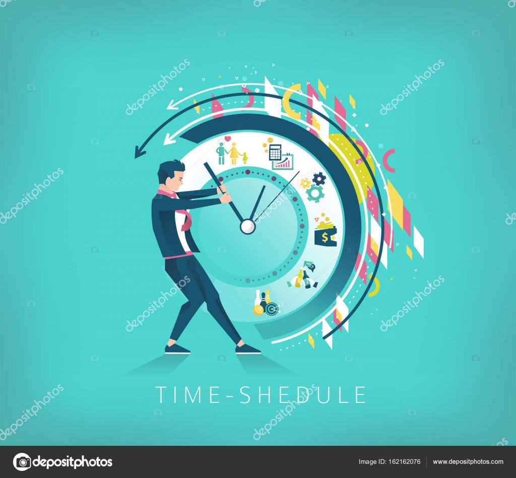 Cartoon businessman trying to stop time — Stock Vector © maverick ...