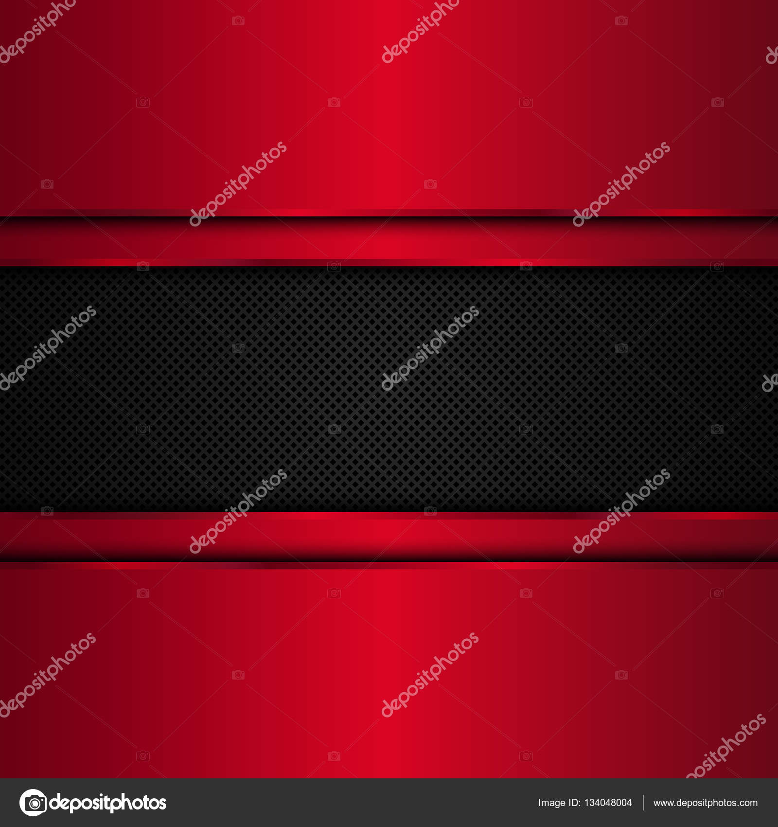 Red and black metal background. Abstract vector illustration Stock ...