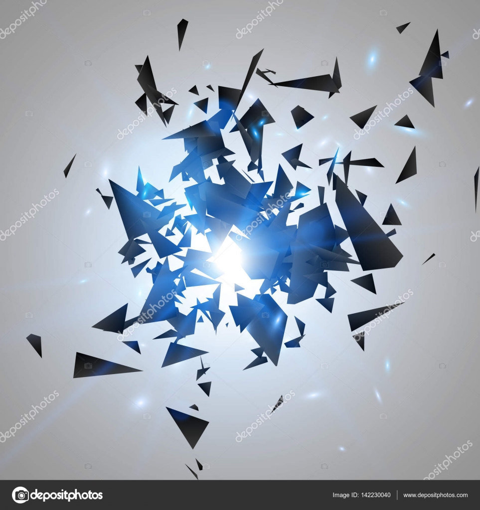 Abstract black explosion. Geometric background. Vector illustration ...