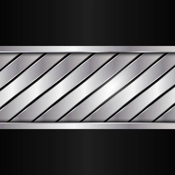 Metal background. Black and silver. Vector design template Stock Vector ...