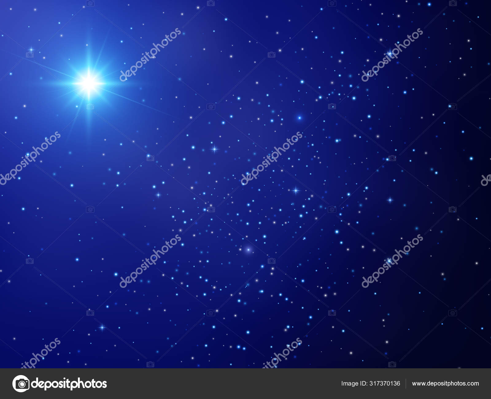 Christmas Star Night Sky
