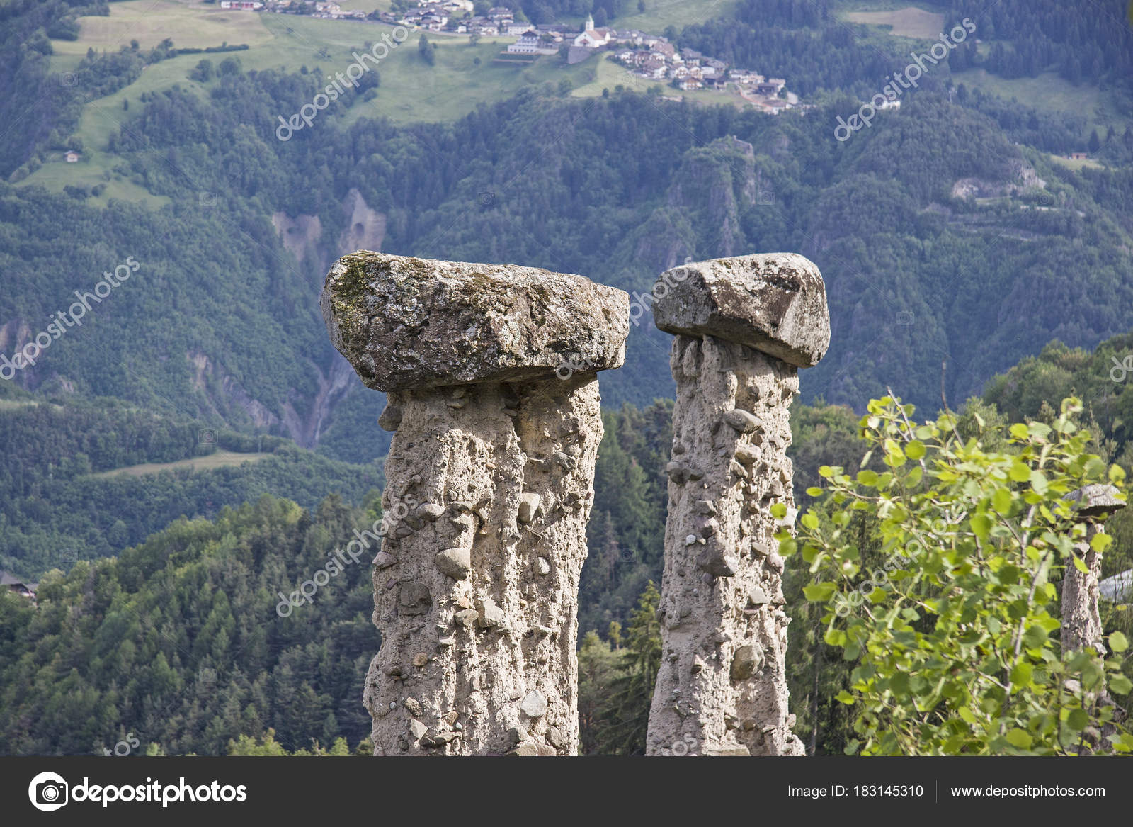 Earth pyramids - a miracle of nature Stock Photo by ©Tinieder 183145310