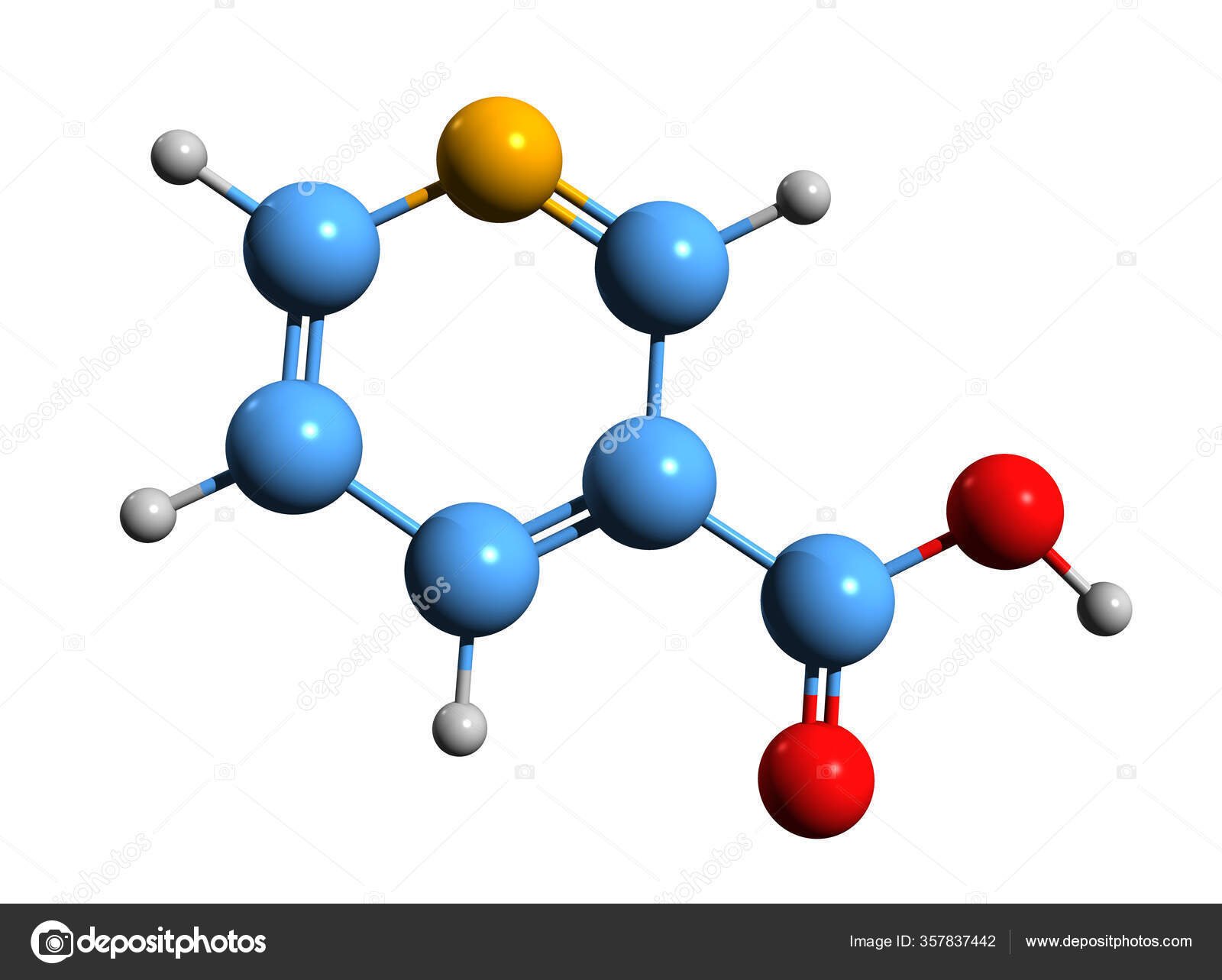 Image Nicotinic Acid Skeletal Formula Molecular Chemical Structure ... Image Nicotinic Acid Skeletal Formula Molecular Chemical Structure ...