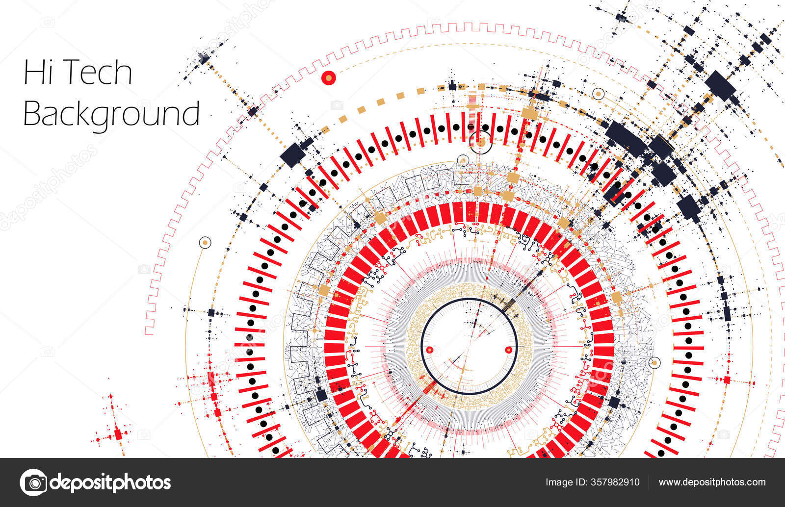 Vector Hitech Background Technology Diagram Concept Vector Graphic ...