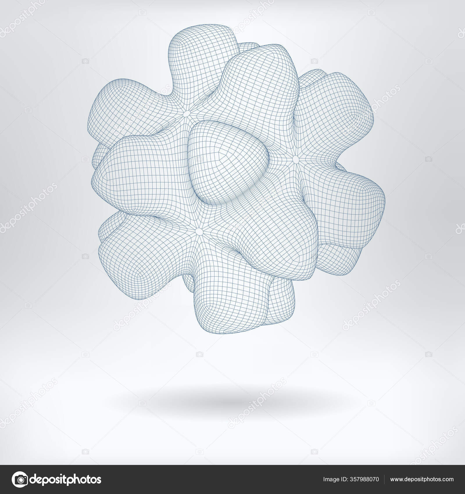 Vektorový Model Poliovirus Částice Výkres Poliomyelitis Virus Structure ...