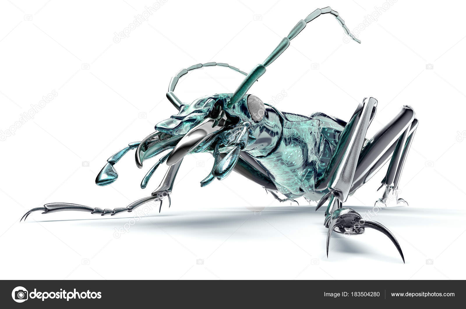 Digital Safety Concept Electronic Computer Bug Isolated Illustration ...
