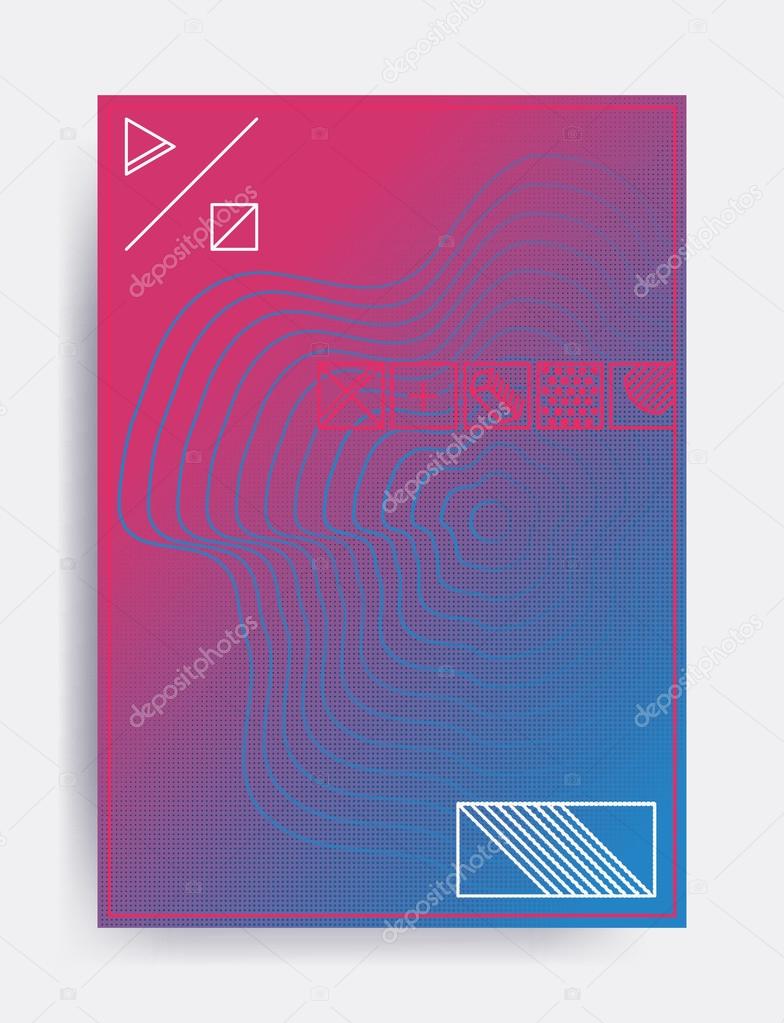 Minimalistic design vector poster Stock Vector by ©Softulka 125464606
