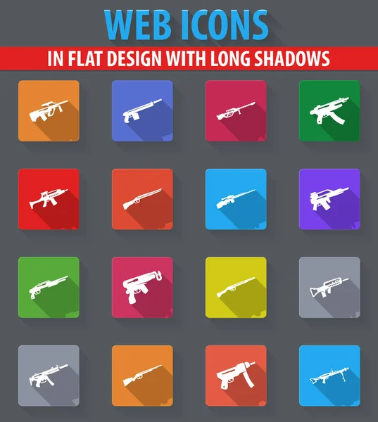 Set of fire weapon icons Stock Vector Image by ©Palau83 #70383111