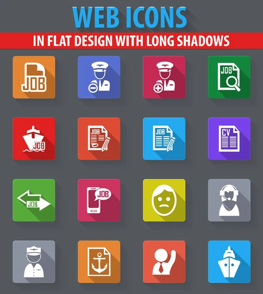 Job icons set Stock Vector Image by ©Lisess #132326772