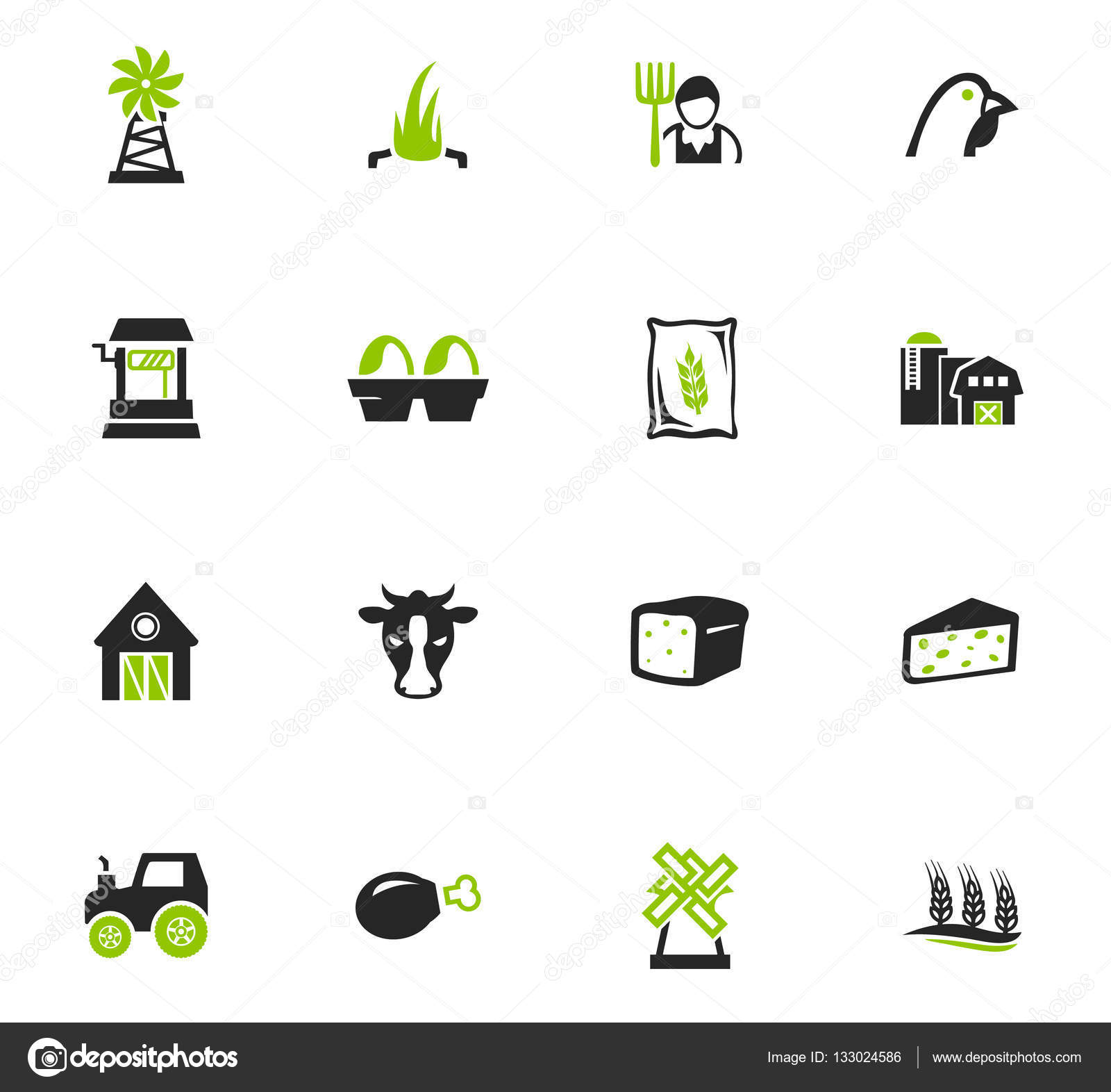Agriculture and farming icons set Stock Vector Image by ©Lisess #133024586