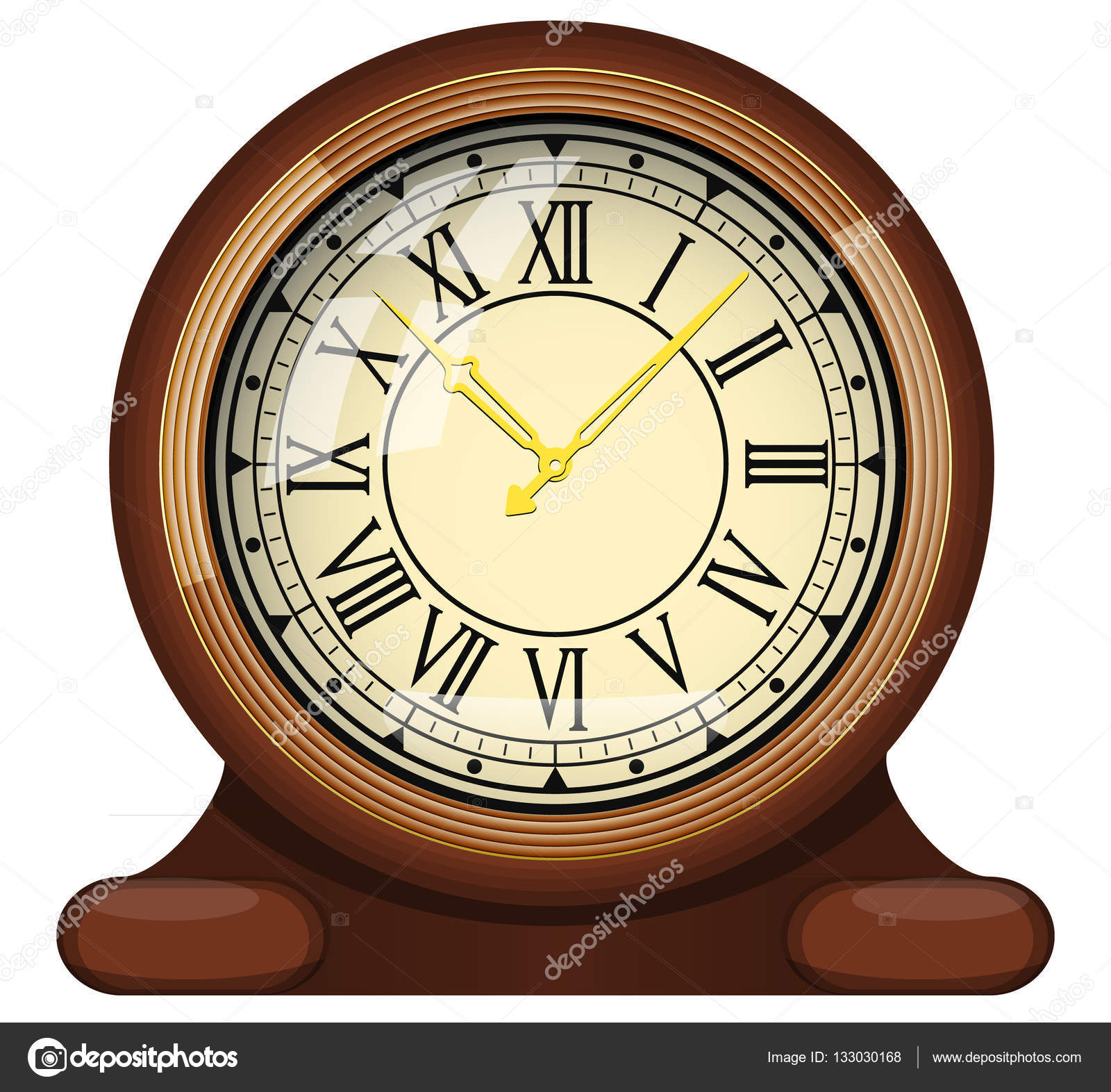 Old table clock Stock Vector Image by ©Lisess #133030168