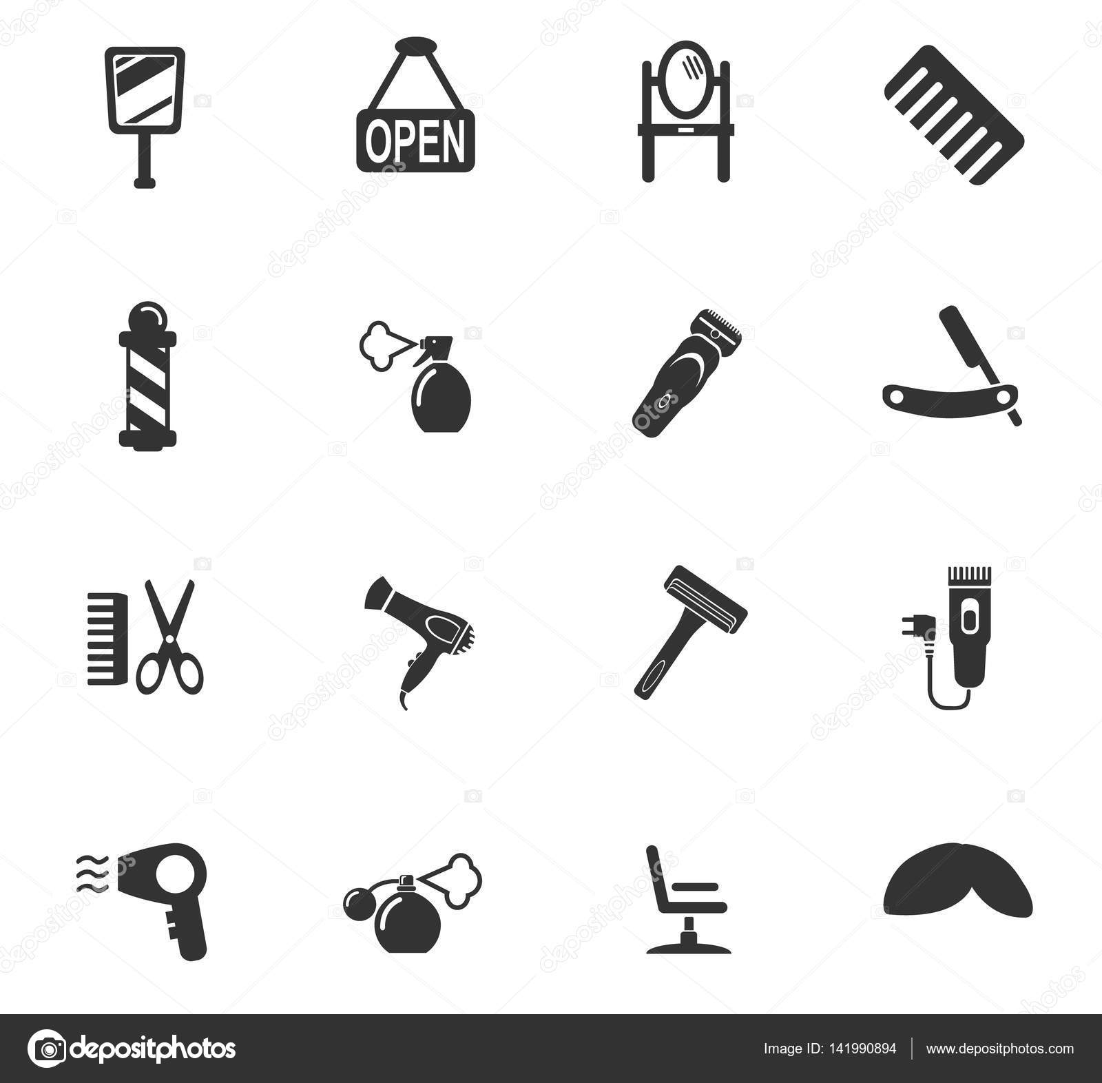 Conjunto de iconos de barbería Vector de stock #141990894 de ©Lisess
