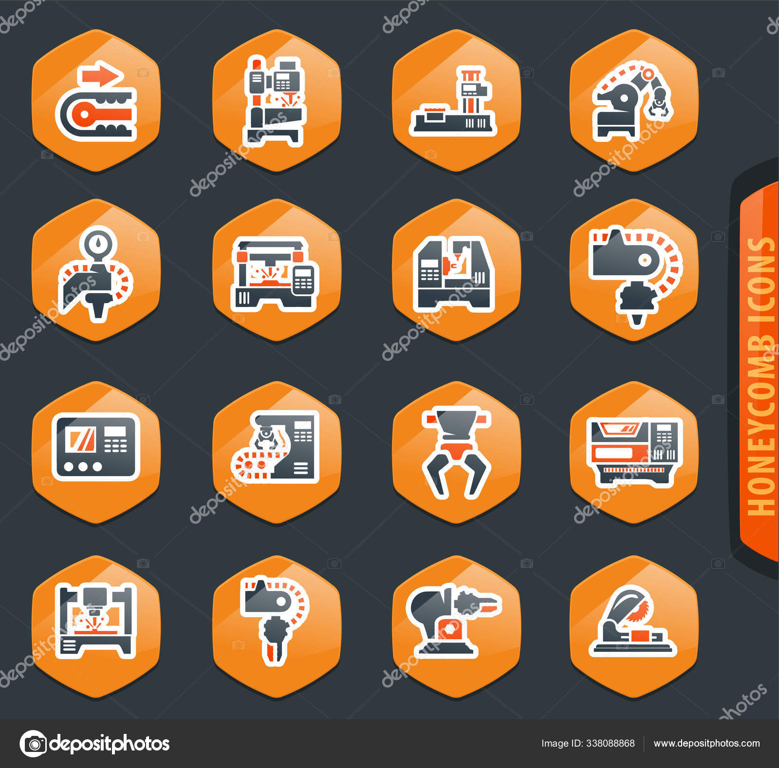 Machine tool icons set Stock Vector by ©Lisess 338088868