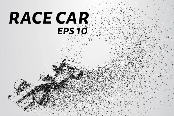 Leopard of particles. The leopard consists of circles and points ...