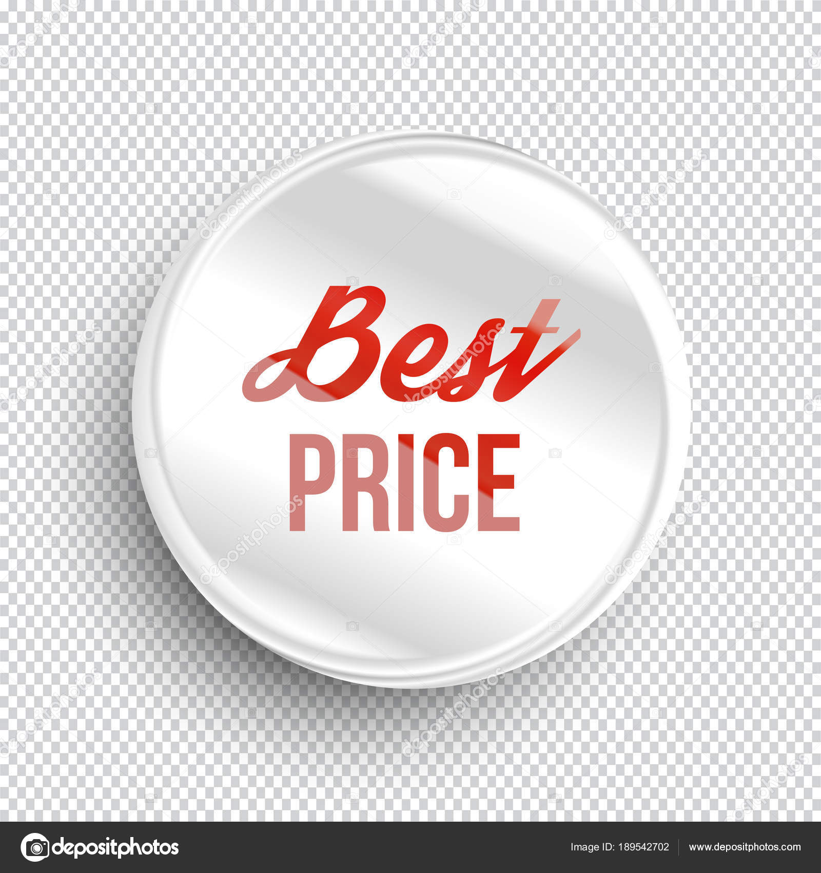 Best price circle banner on transparent background. Vector illustration ...
