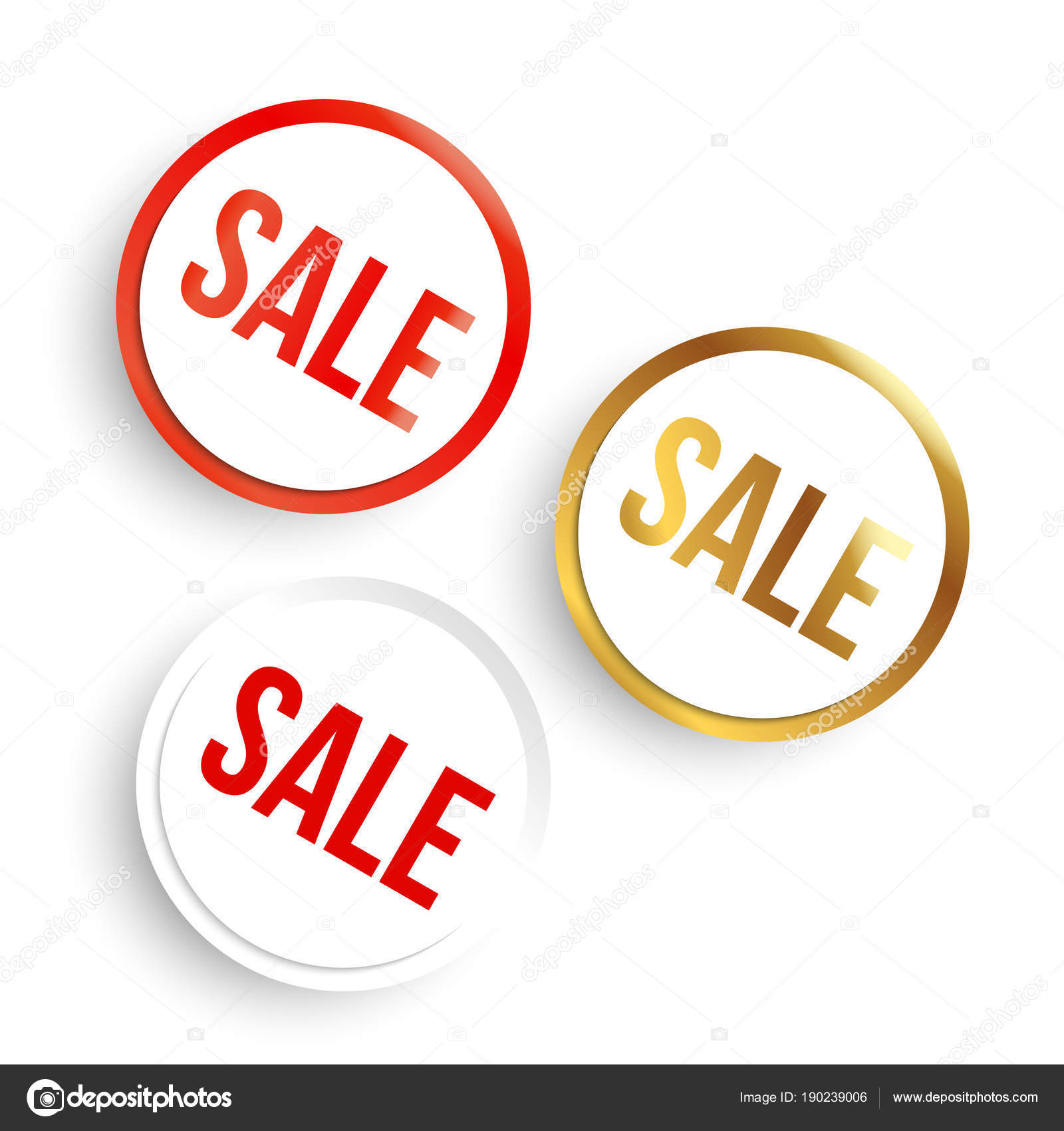 SALE circle banners on white background. Stock Vector Image by ©aieps ...