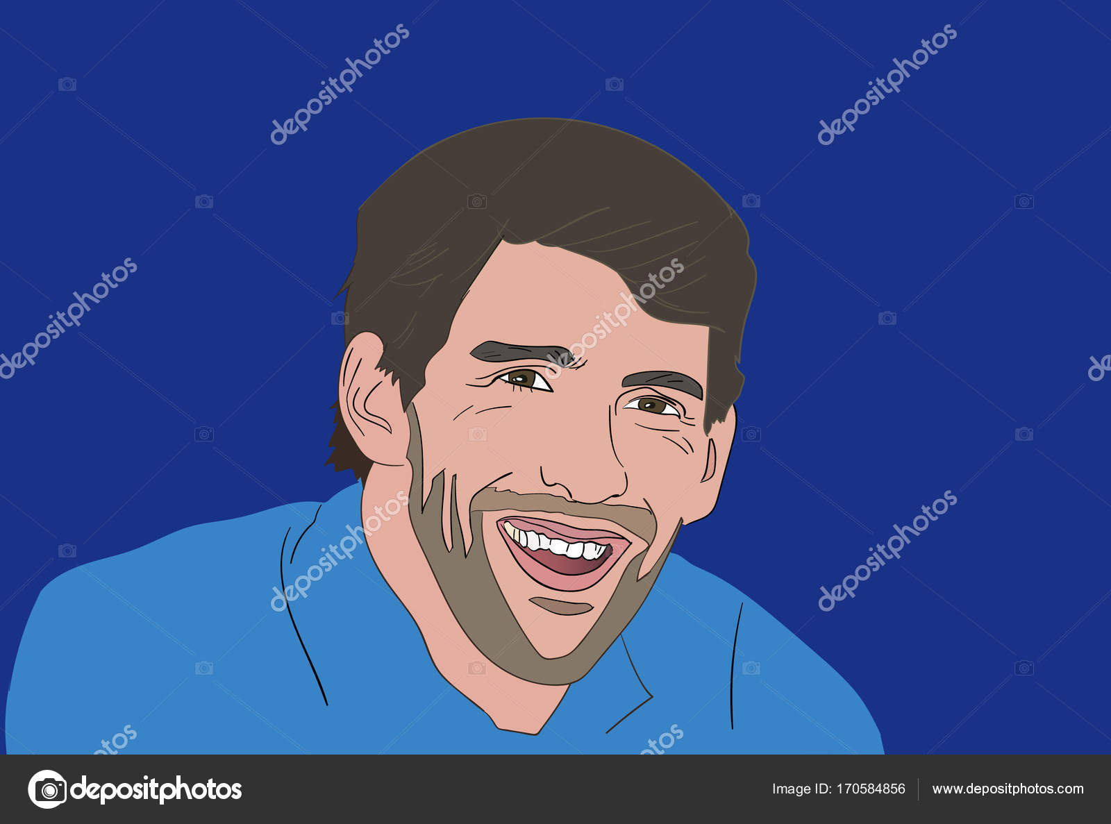 Oct, 2017: Champion and famous US swimmer Michael Phelps vector ...