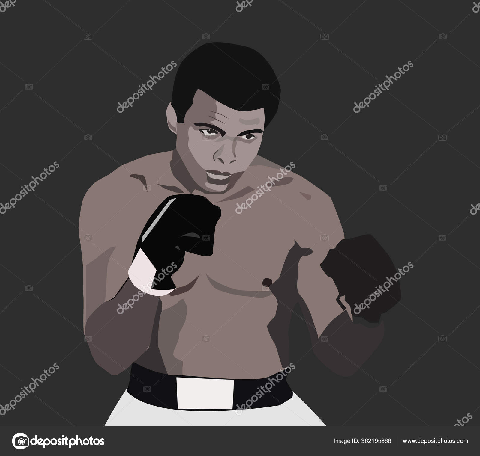 Usa Apr 2020 Muhammad Ali Famous American Professional Boxer Activist ...