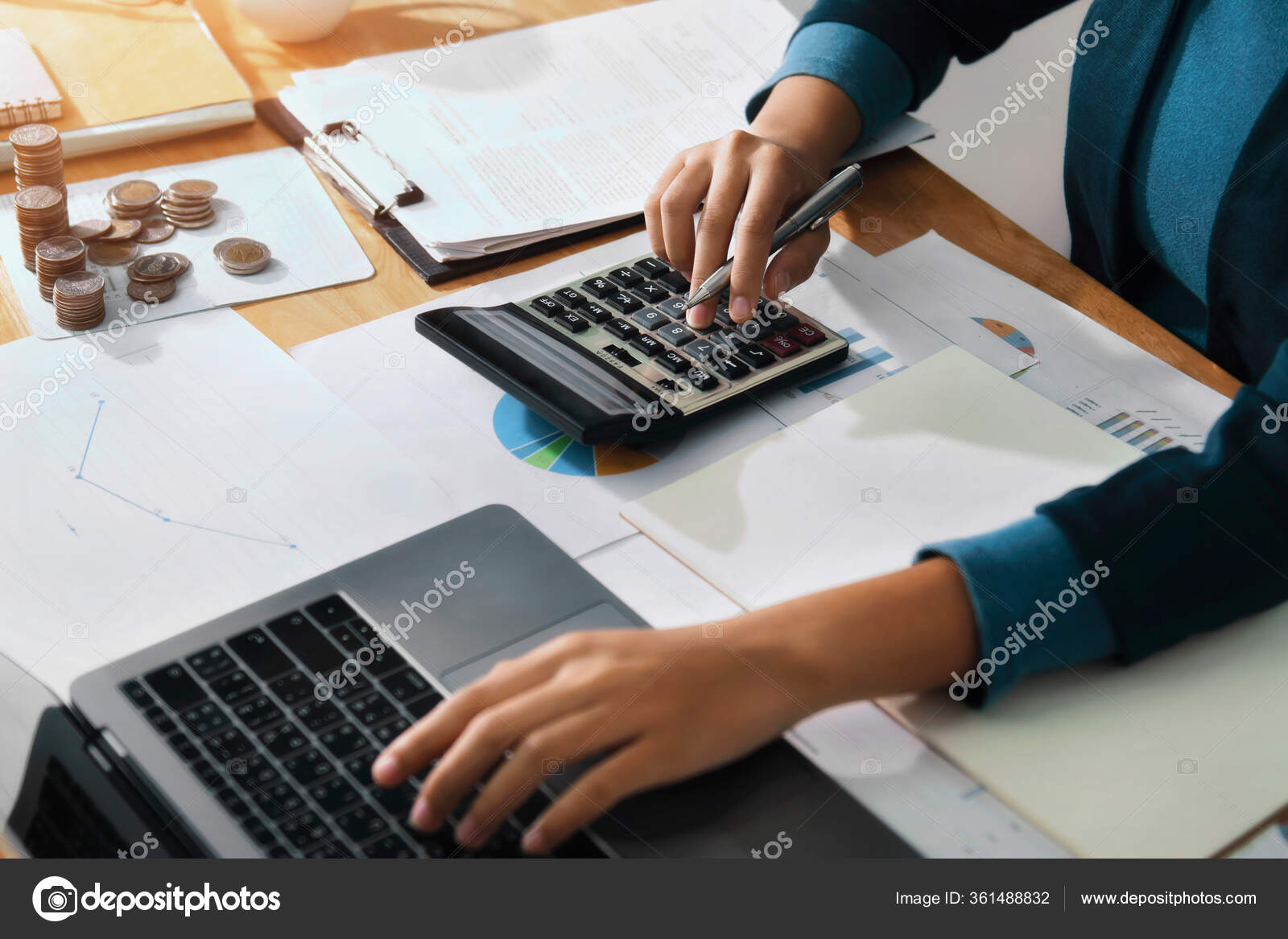 Woman Accountant At Work