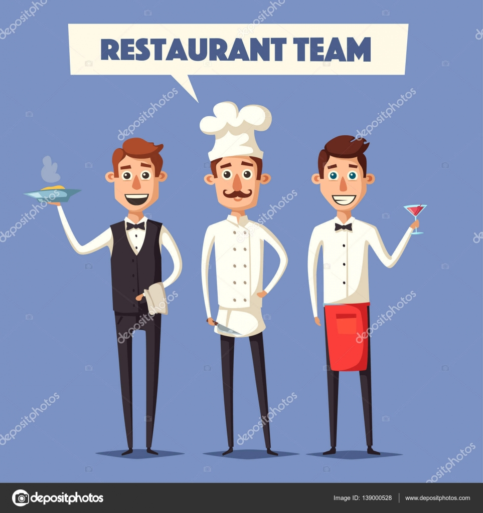 Cartoon Restaurant Manager