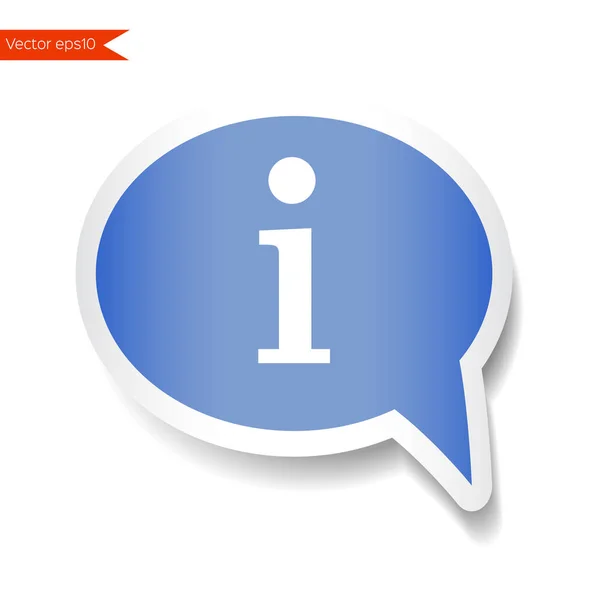 Information icon over the speech bubble, vector conceptual unusu Stock ...