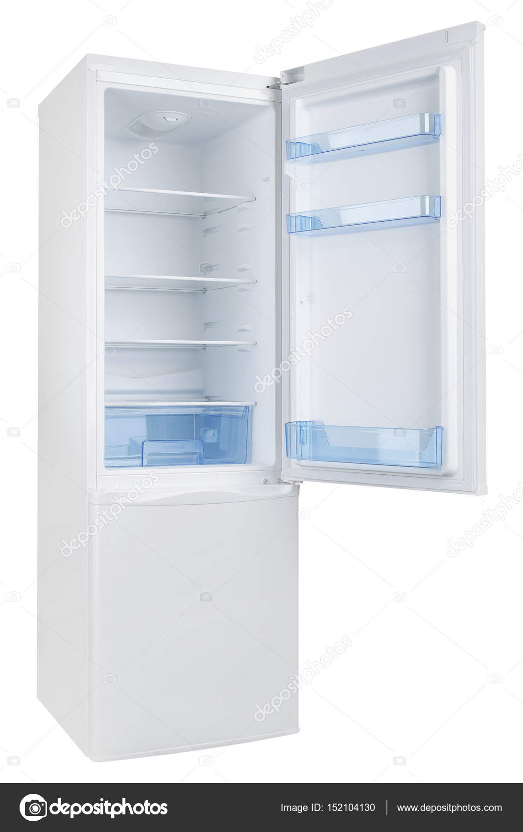 White refrigerator isolated on white background — Stock Photo ...