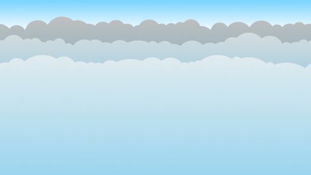 Animated Cartoon Blue Sky with White Clouds Stock Video Footage by ...