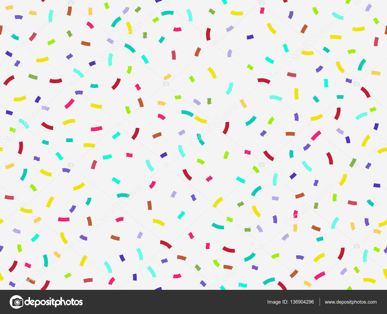 Colorful confetti seamless pattern. Vector illustration. Stock Vector ...