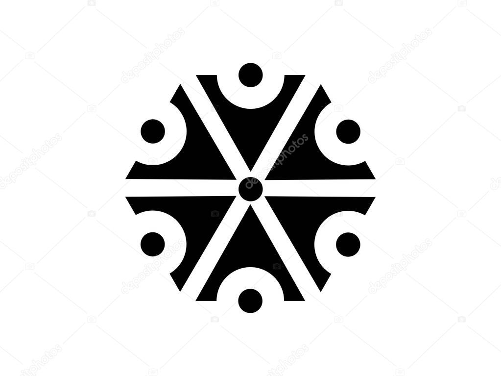 Símbolo del dios Perun. Mitología eslava, el dios del relámpago ...