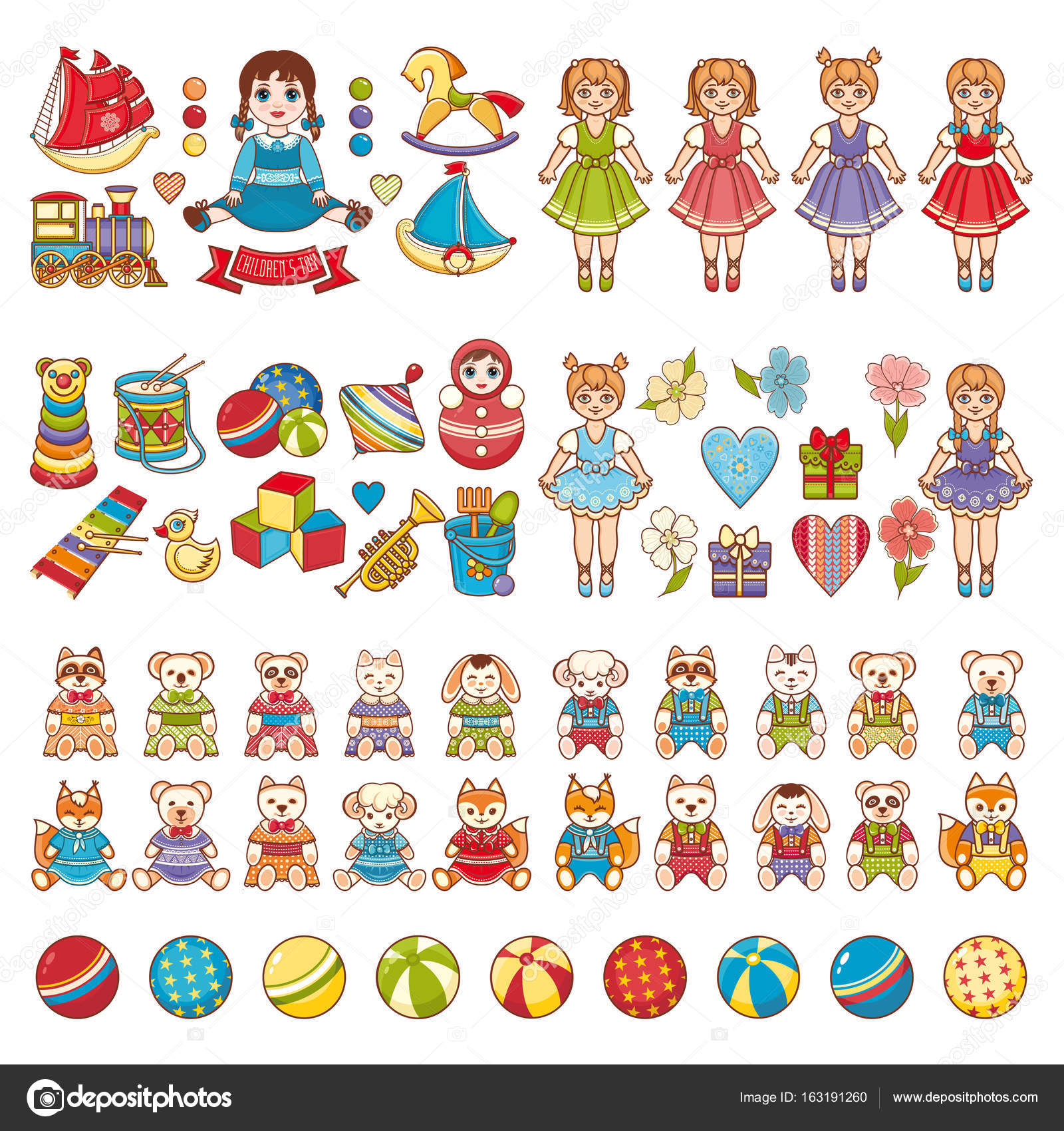 Baby Toy. Set. Stock Vector Image by ©ZzN #163191260