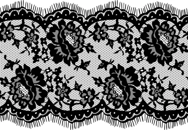 Seamless Black Vector Lace Pattern Stock Vector Image by ©maryswell ...