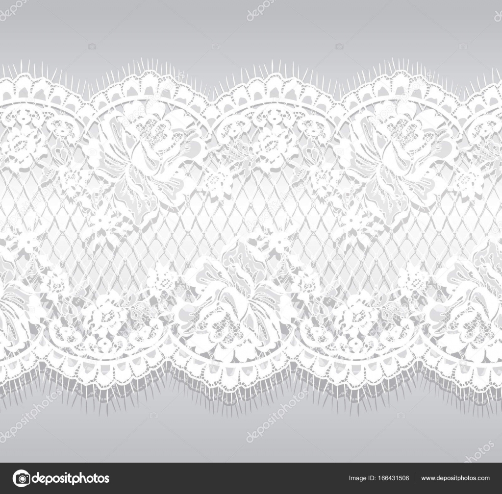 White Lace Texture Vector