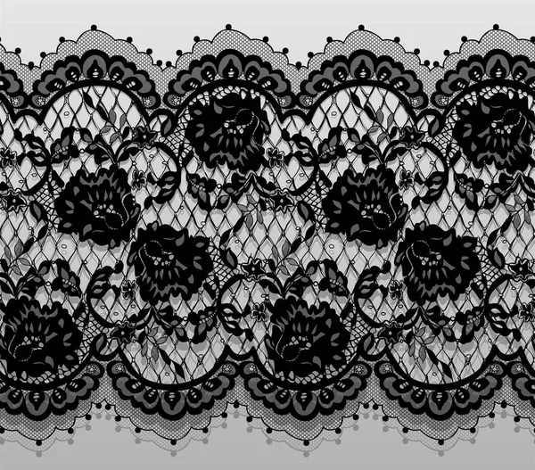 Seamless Vector Black Lace Pattern Stock Image Everypixel