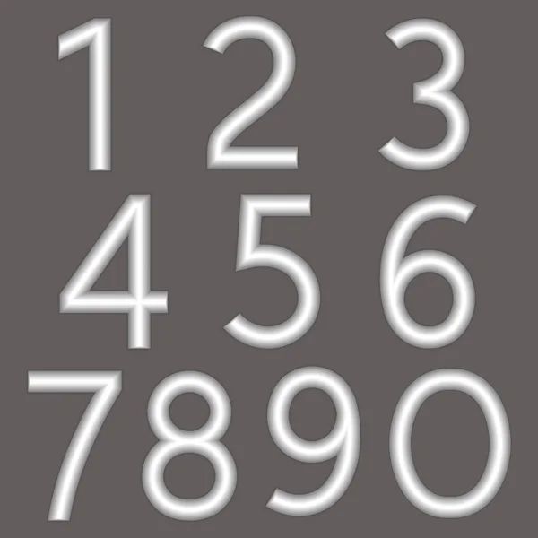 3d white numbers set — Stock Photo © missanzi #8871987